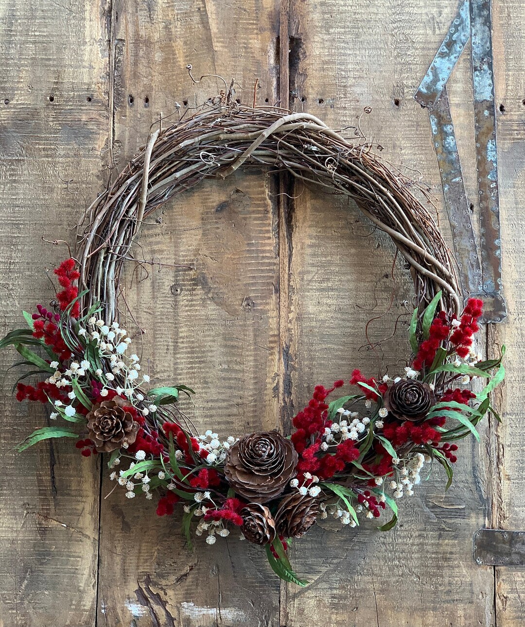Rustic Woodland Grapevine Wreath - Etsy
