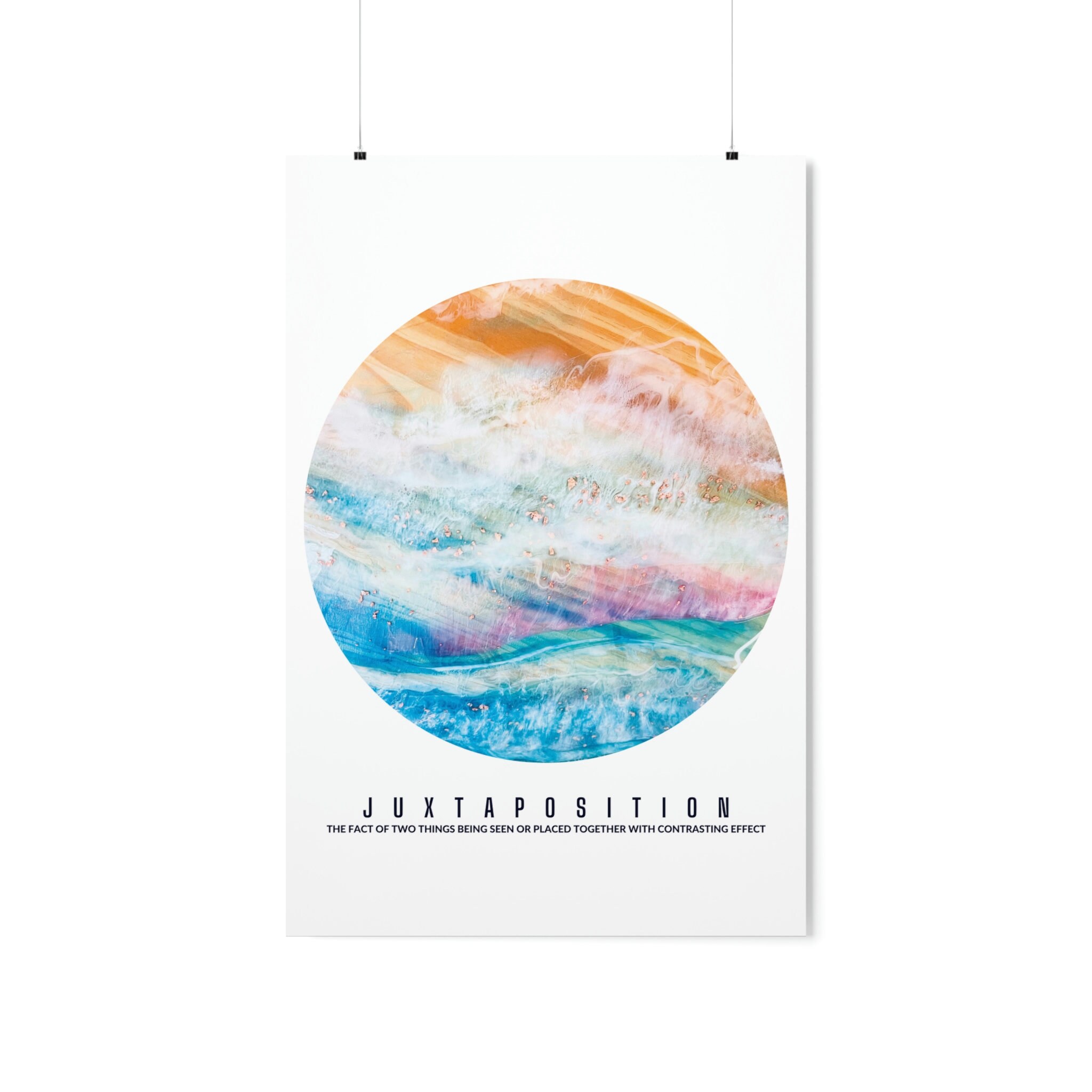 Juxtaposition POSTER Original Art Print on Premium Matte - Etsy
