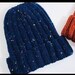 Digital PDF Knit Pattern: Easy Knit Ribbed Hat Pattern ONE SIZE Fits ...