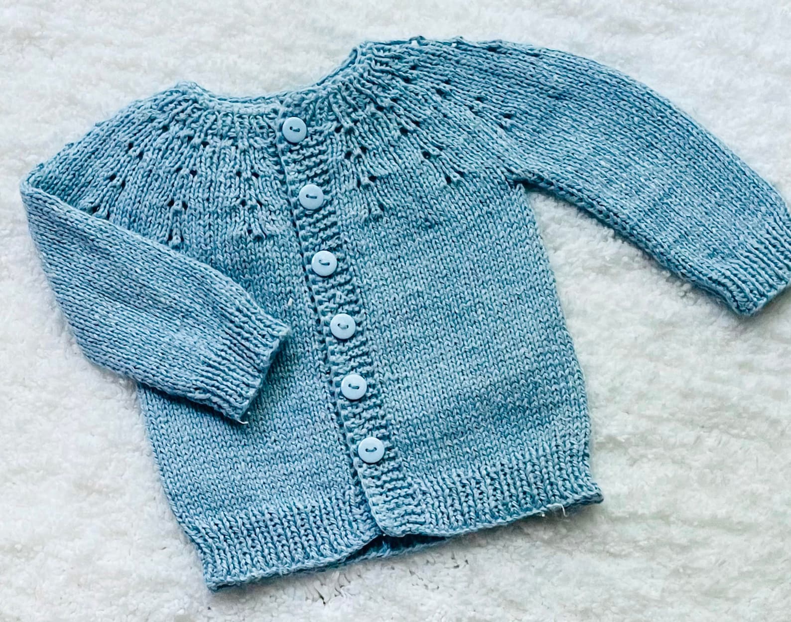 Digital PDF Knit Pattern: Easy Knit Baby Cardigan Sweater - Etsy