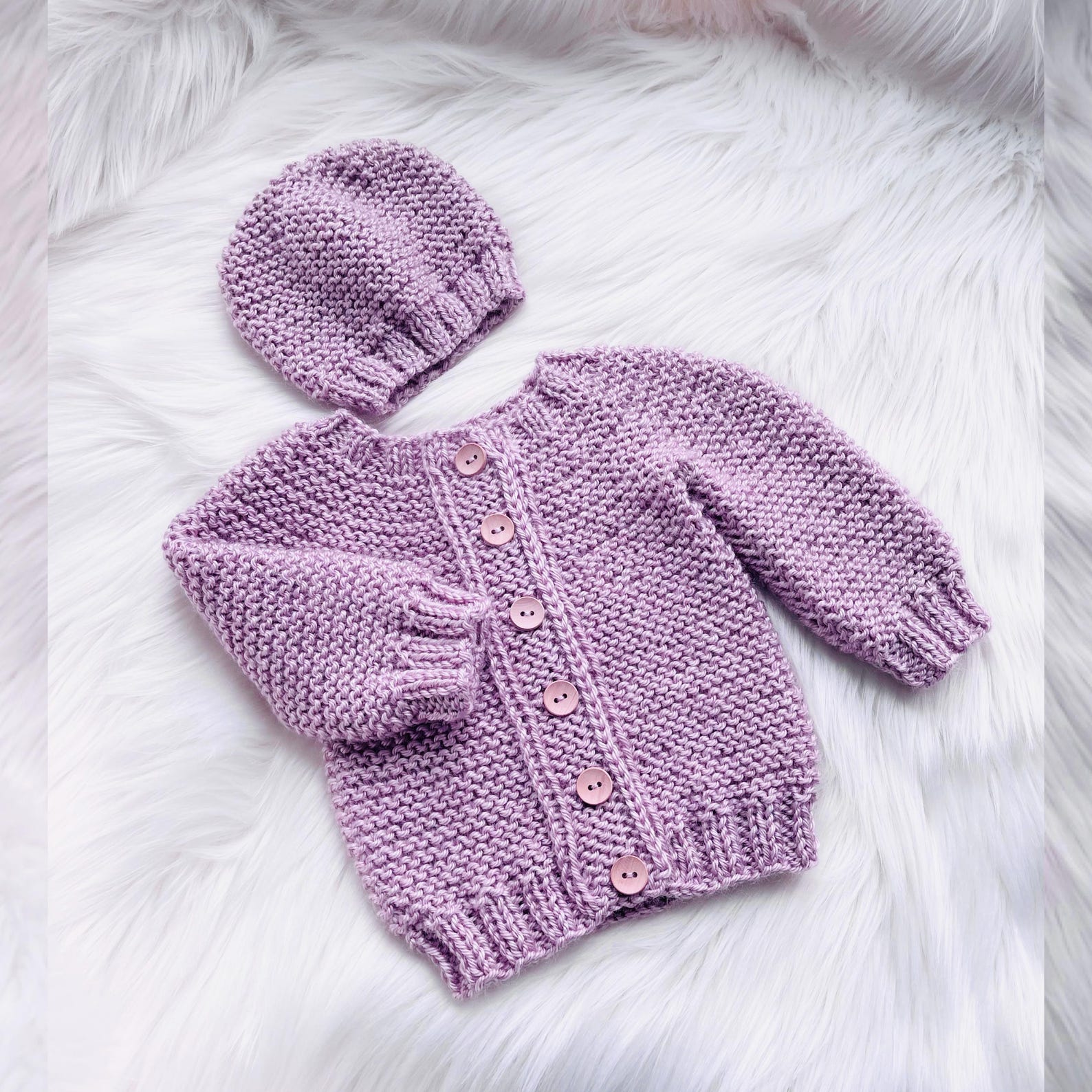 Digital PDF Knit Pattern: Little Laurel Baby Cardigan Sweater, Easy ...