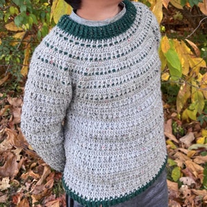 Digital PDF Crochet Pattern: Easy Top Down Crochet Sweater or Jumper ...