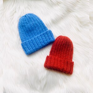 Digital PDF Knit Pattern: Easy Knit Ribbed Hat Pattern ONE SIZE Fits ...