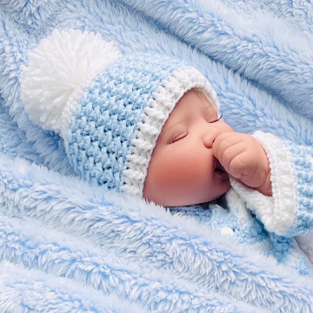 Digital PDF Crochet Pattern: Super Cute Noah Newborn Crochet Baby Hat ...