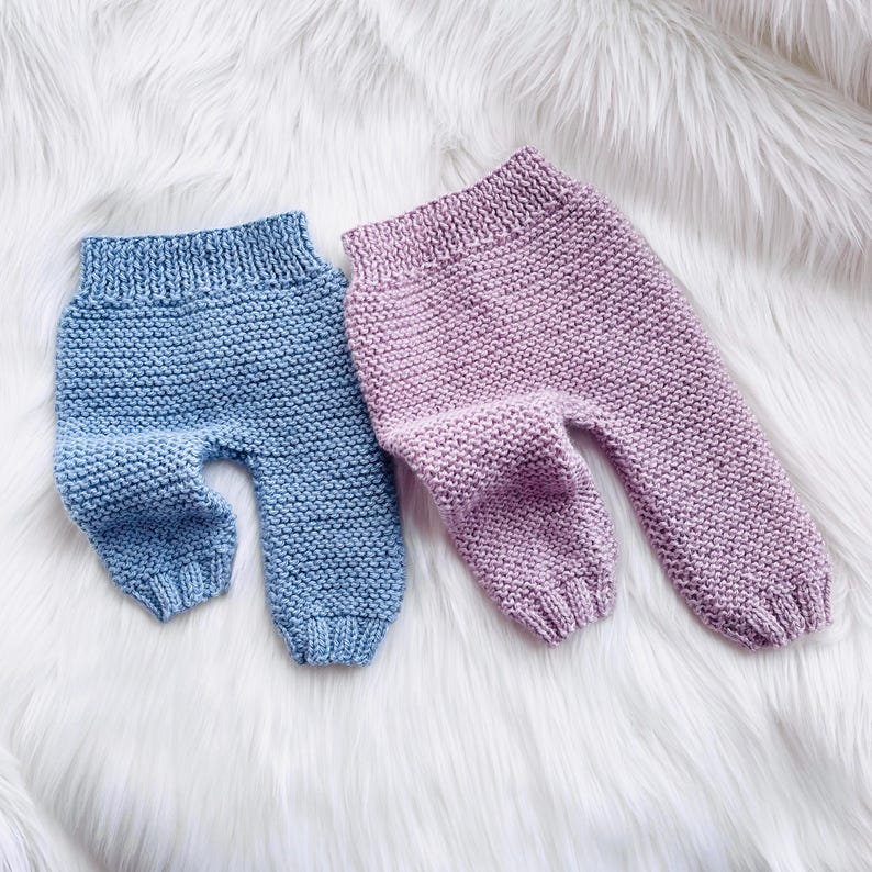 Digital PDF Knit Pattern: Little Laurel Knit Baby Pants Pattern ...