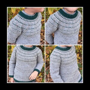 Digital PDF Crochet Pattern: Easy Top Down Crochet Sweater or Jumper ...