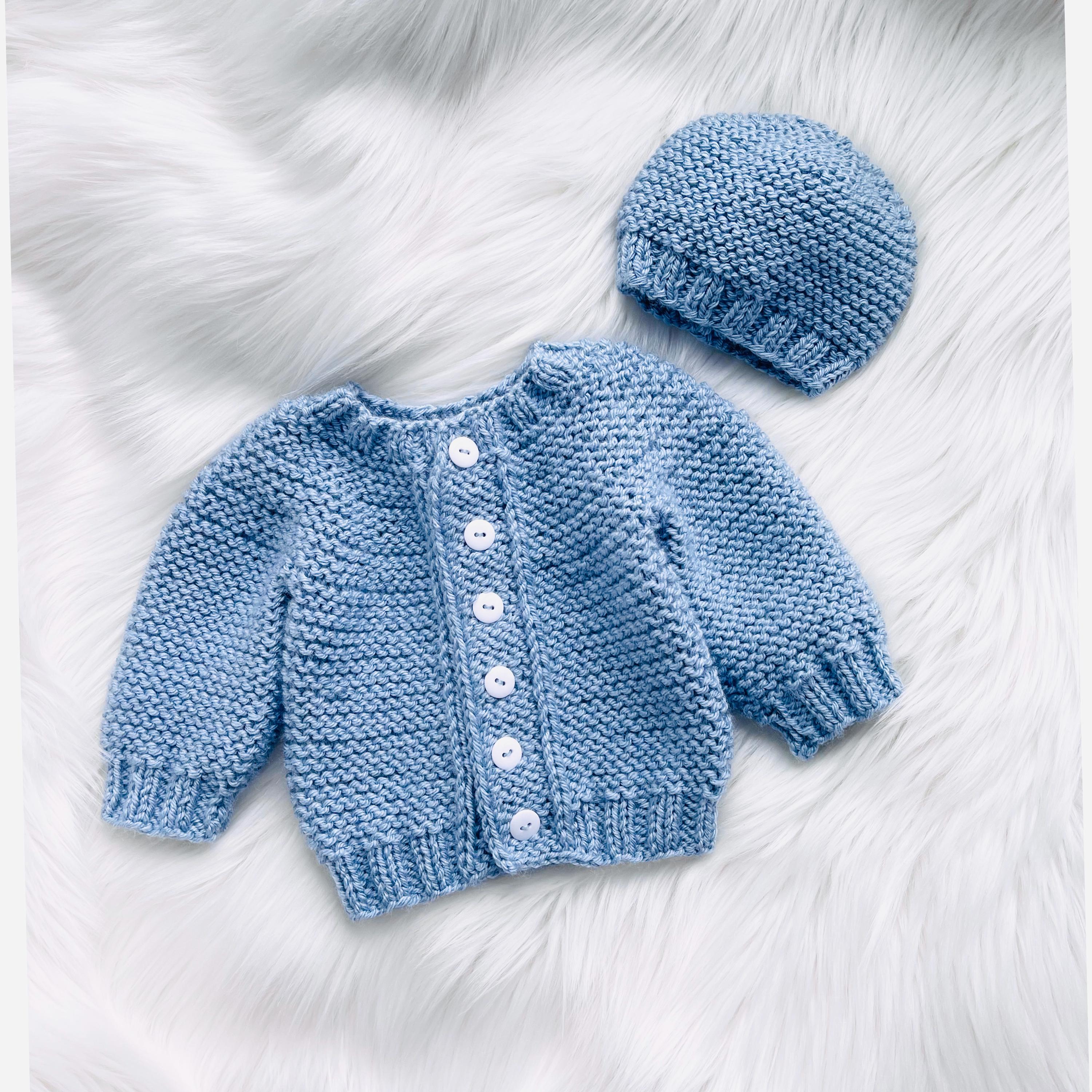 Digital PDF Knit Pattern: Little Laurel Baby Cardigan Sweater, Easy ...