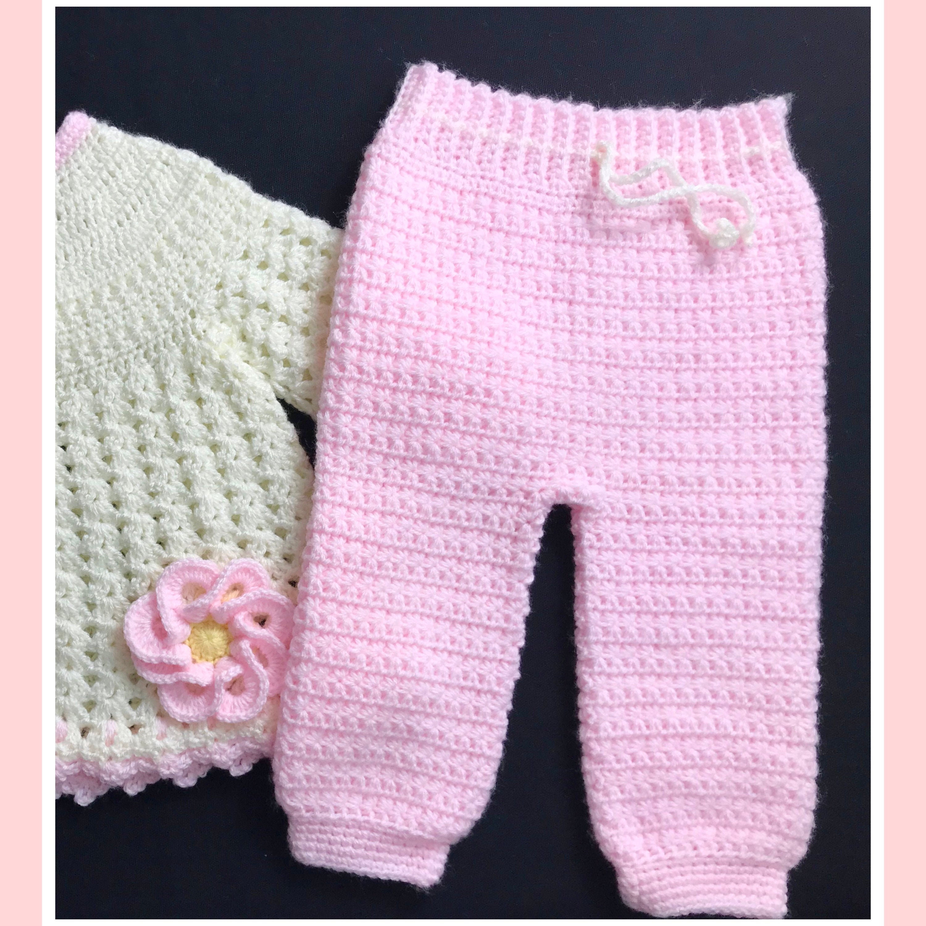 Digital PDF Crochet Pattern: Crochet Baby Pants, Crochet Trousers ...