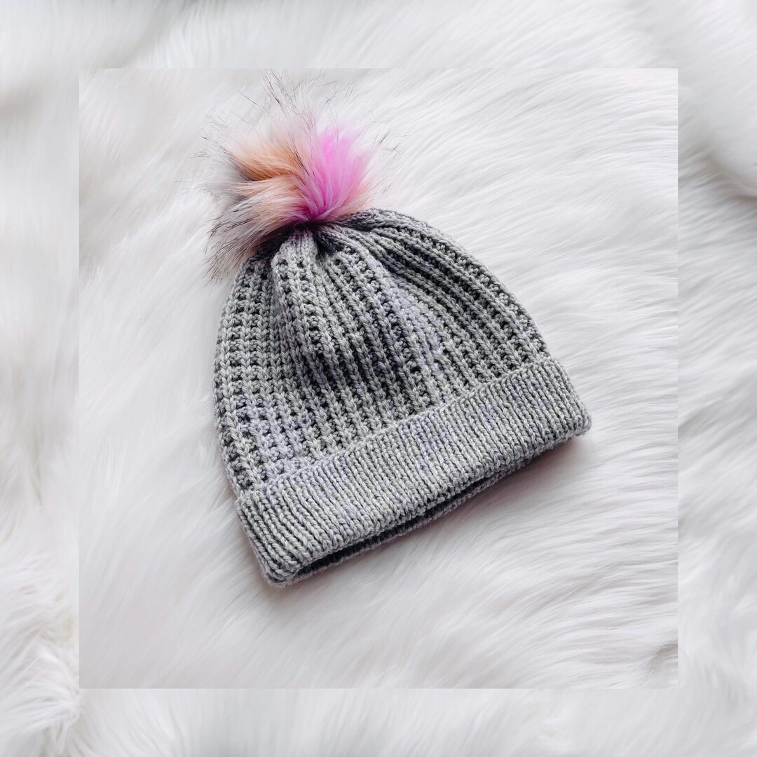 Digital PDF Knit Pattern: the Skyline Hat, Beanie Cap for Teens, Adult ...