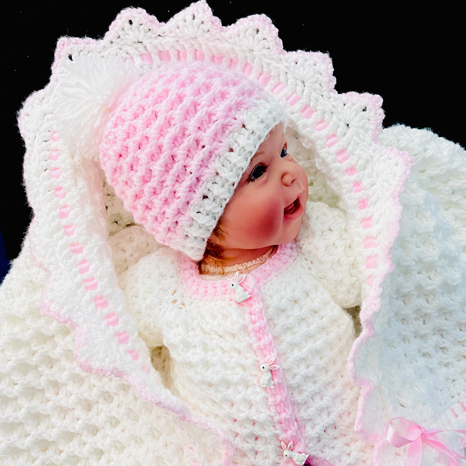 Digital PDF Crochet Pattern: Crochet Baby Blanket Pattern With Easy ...