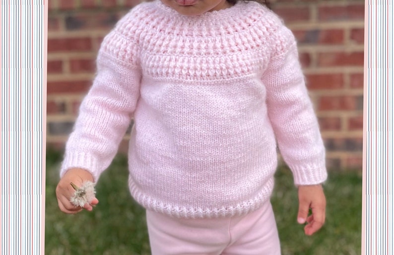 Digital PDF Knit Pattern: Easy Knit and Crochet Baby Jumper - Etsy