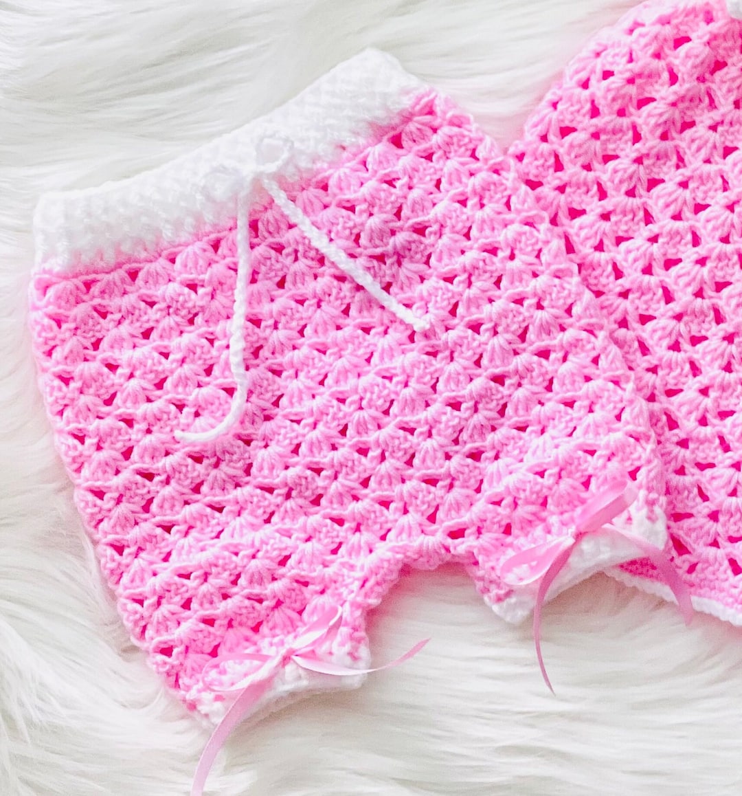 Digital PDF Crochet Pattern: Crochet Baby Shorts, Diaper Cover or Baby ...