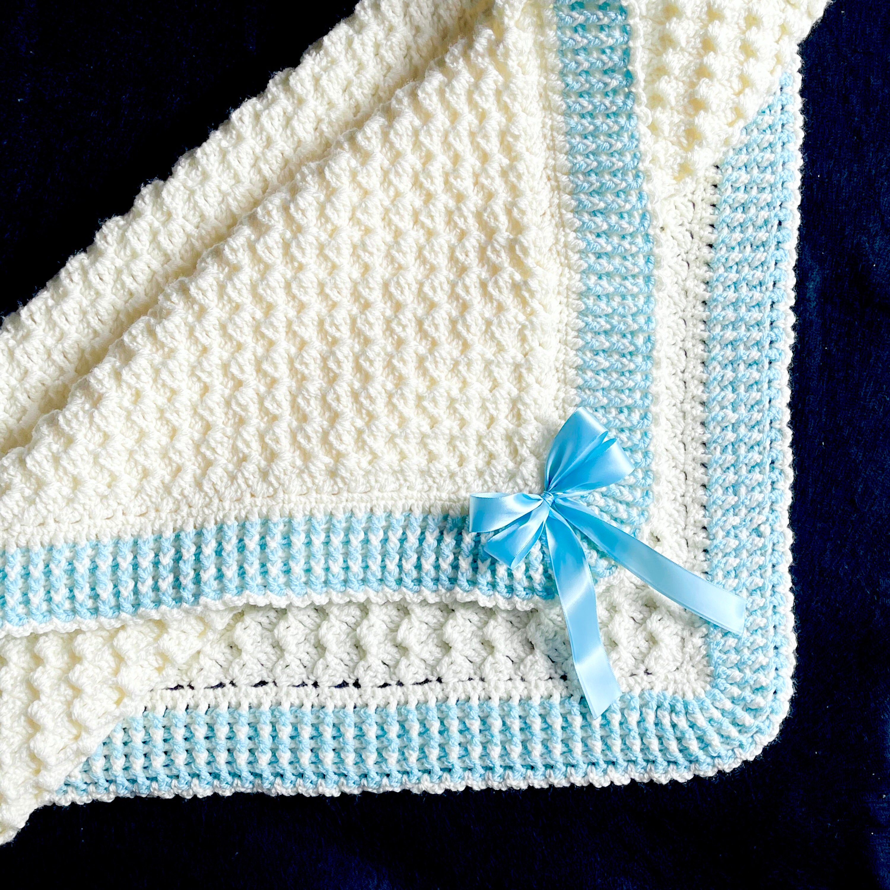 Digital PDF Crochet Pattern: Crystal Waves Crochet Stitch Baby Blanket ...