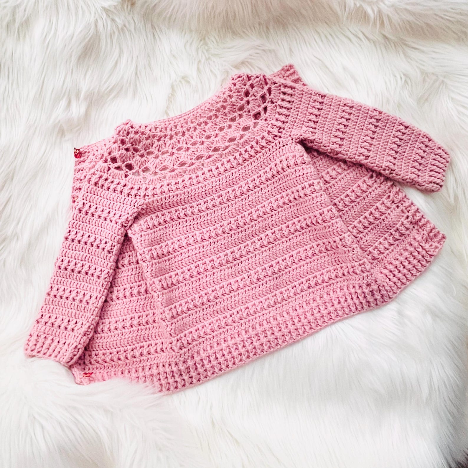 Digital PDF Crochet Pattern: Autumn Rose Cardigan Sweater for Toddlers ...