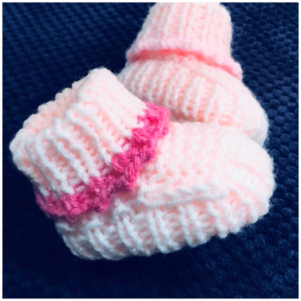 Knit Baby Girl Shoes - Etsy