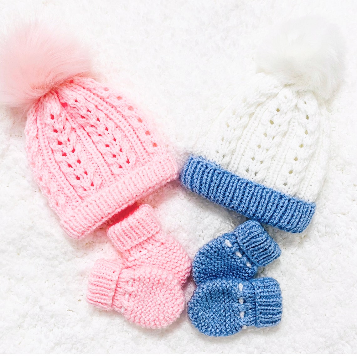 Digital PDF Knit Pattern: Easy Knit Baby Mittens Knit Baby - Etsy