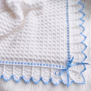 Digital PDF Crochet Pattern: Beautiful Snowdrop Baby Blanket Pattern ...