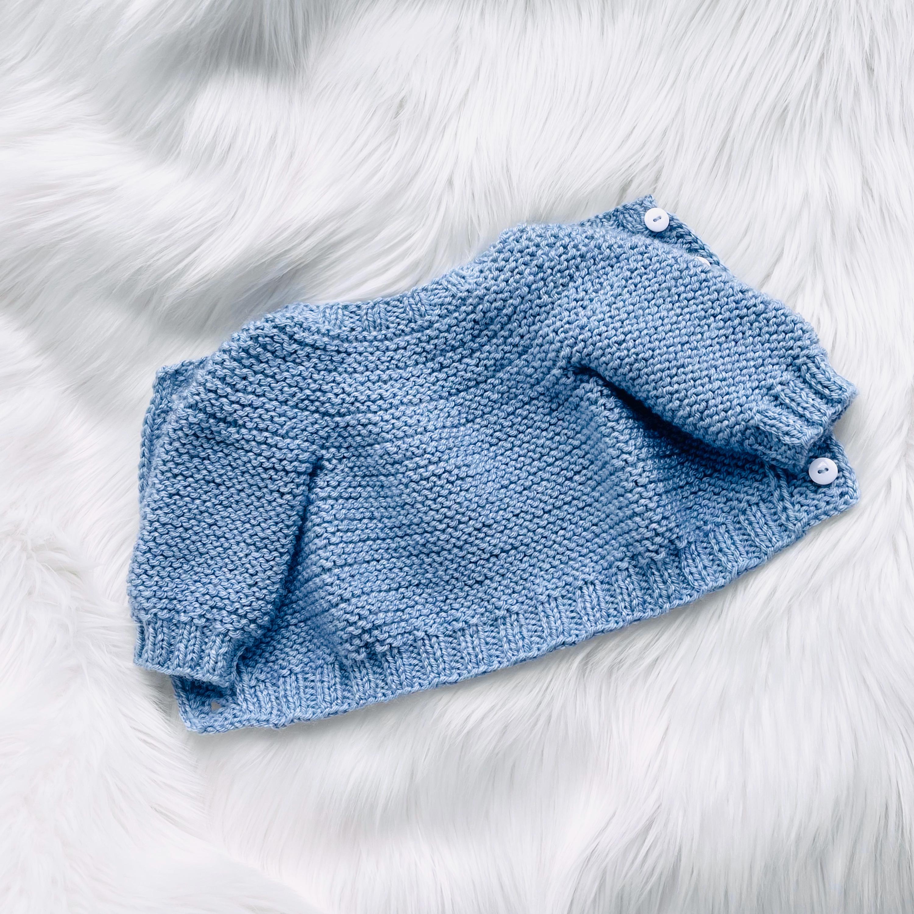 Digital PDF Knit Pattern: Little Laurel Baby Cardigan Sweater, Easy ...