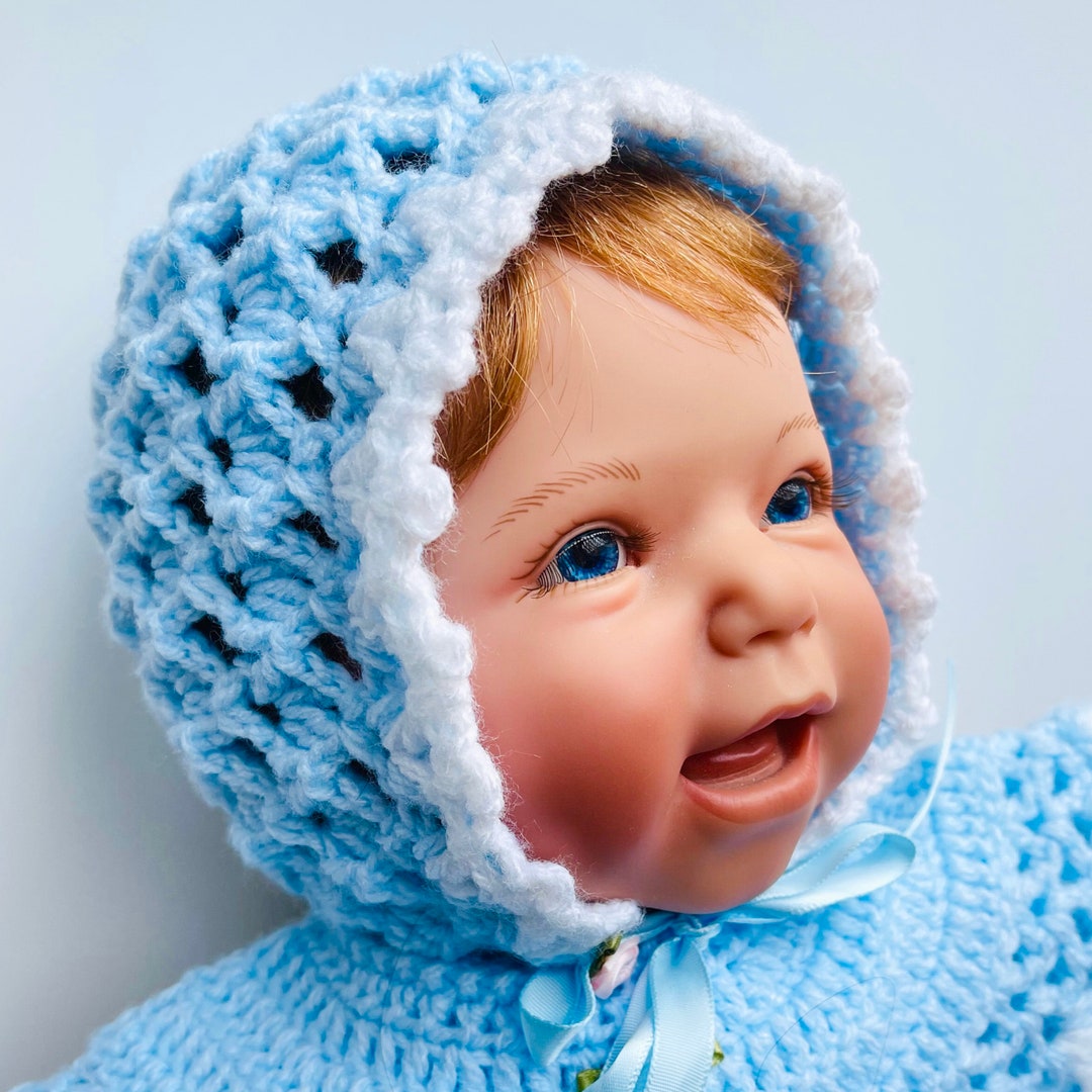 Digital PDF Crochet Pattern: Crochet Baby Bonnet and Crochet Headband ...