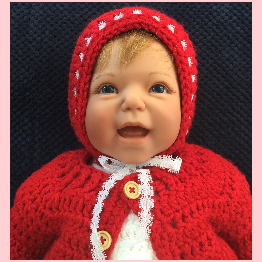 Digital PDF Crochet Pattern: Super Cute and Easy Newborn Baby Bonnet or ...