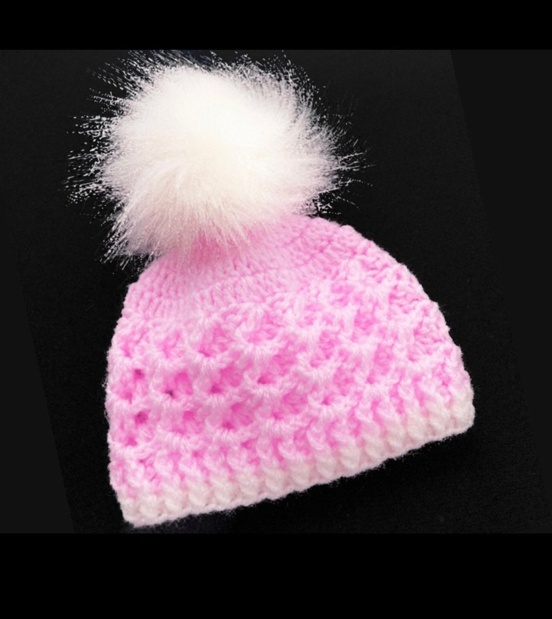 Digital PDF Crochet Pattern: Crystal Waves Crochet Baby Hat, Beanie or ...