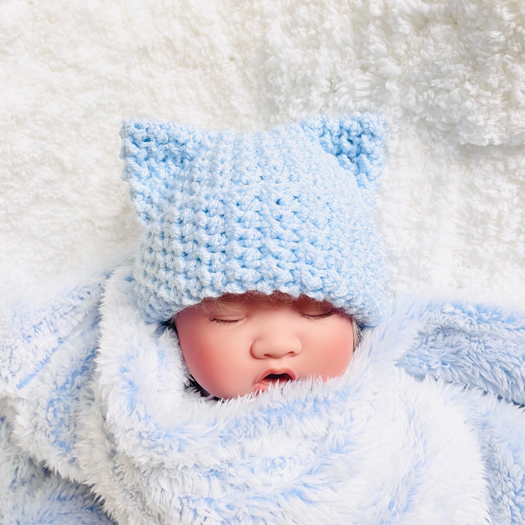 Digital PDF Crochet Pattern: Super Cute Crochet Baby Hat With Ears ...
