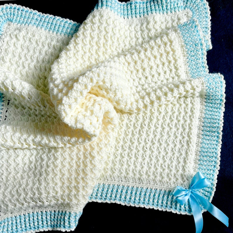 Digital PDF Crochet Pattern: Crystal Waves Crochet Stitch Baby Blanket ...