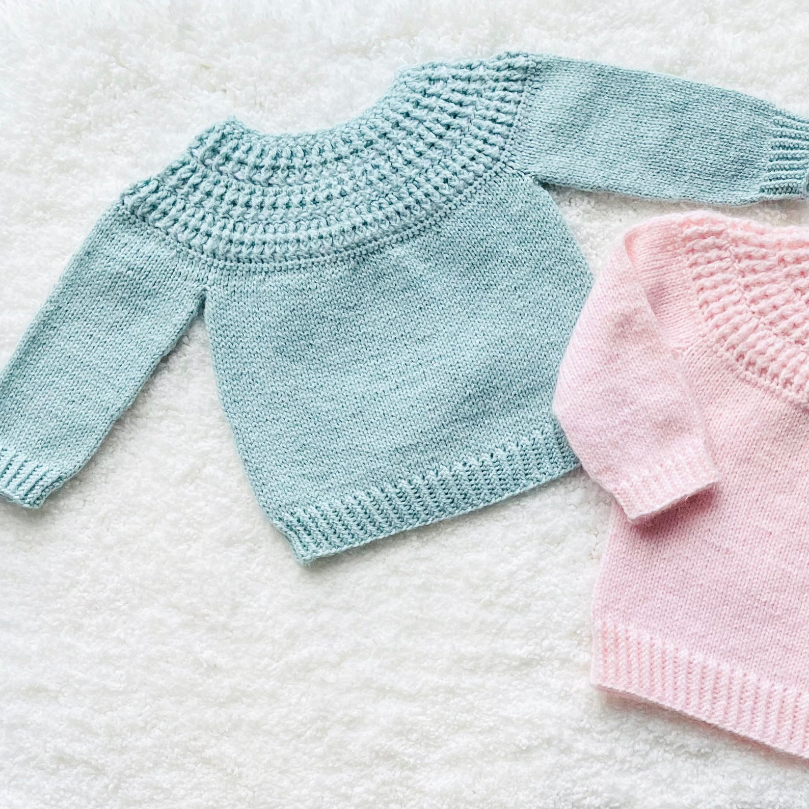 Digital PDF Knit Pattern: Easy Knit and Crochet Baby Jumper, Julia ...