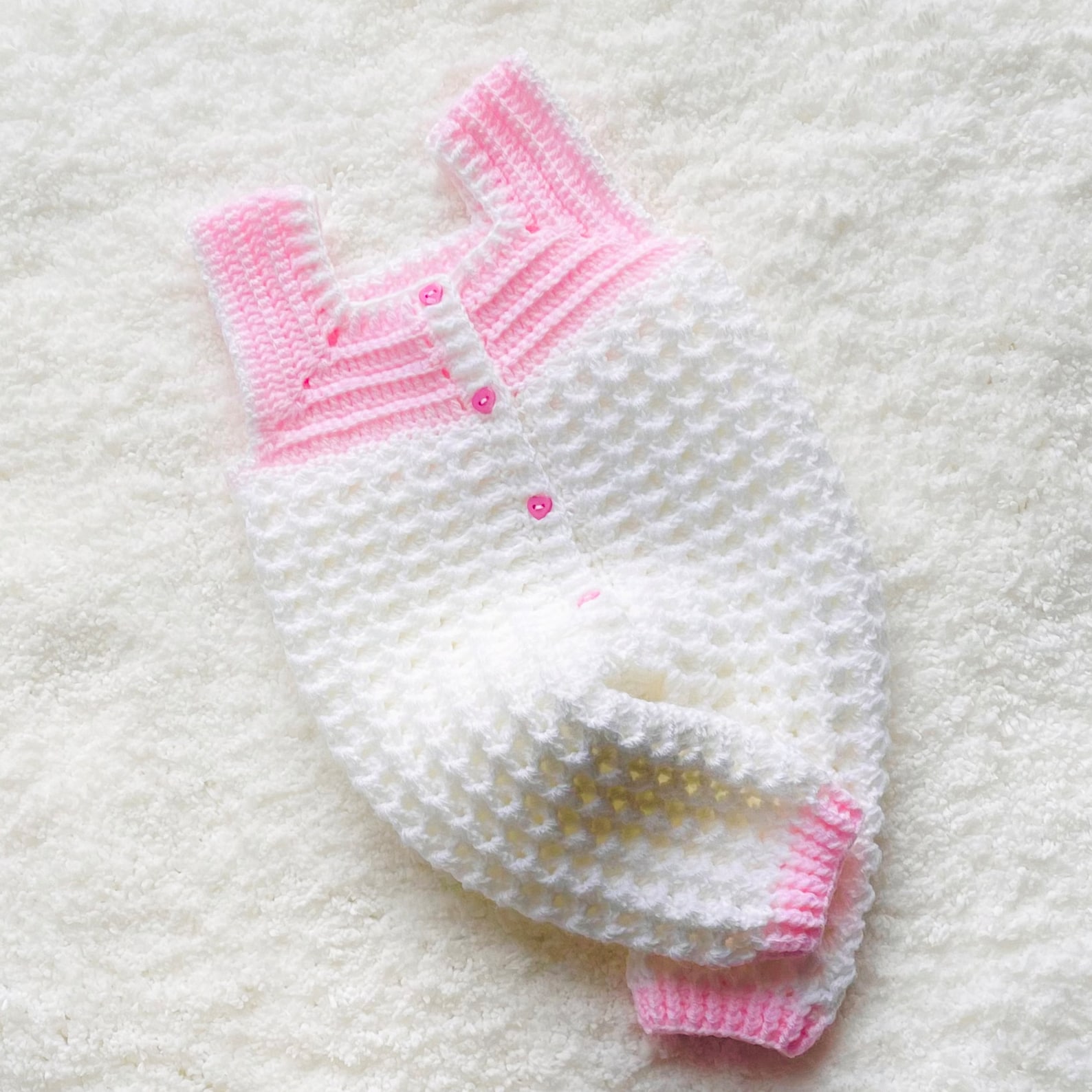 Digital PDF Crochet Pattern: Cute Crystal Waves Crochet Baby Overalls ...