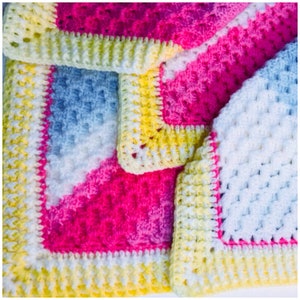 Digital PDF Crochet Pattern: Crystal Waves C2c Crochet Baby Blanket ...