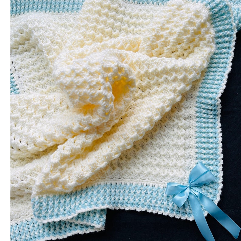 Digital PDF Crochet Pattern: Crystal Waves Crochet Stitch Baby Blanket ...