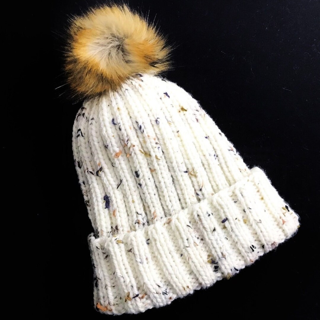 Digital PDF Knit Pattern: Easy Knit Chunky Ribbed Hat Pattern for Adult ...