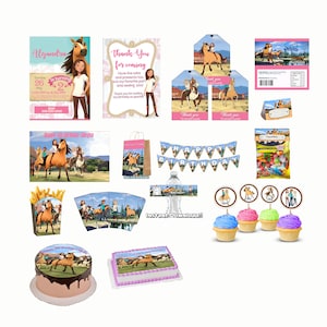 Spirit Riding Free Printable Birthday Party Invitation Horse Party Girl ...