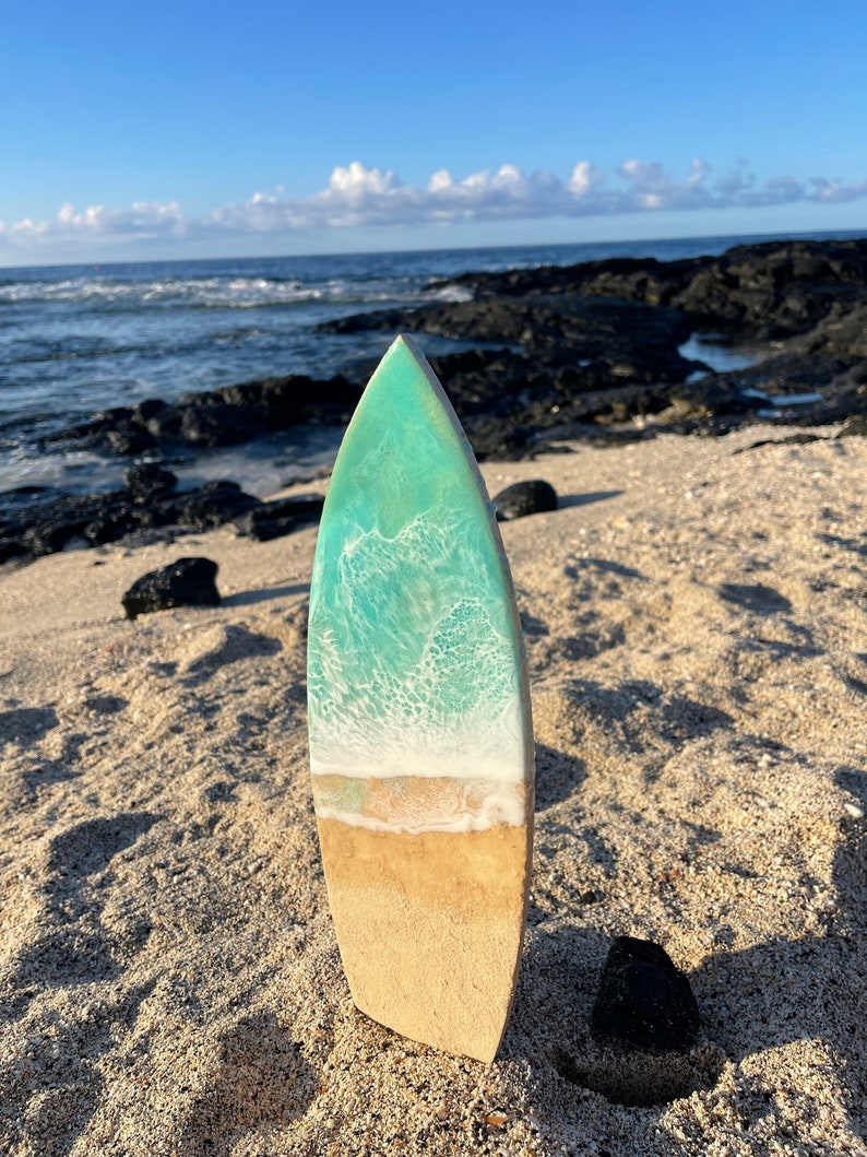 Ocean Resin Surfboard, Resin Wall Art Surfboard, Resin Surfboard, Ocean ...