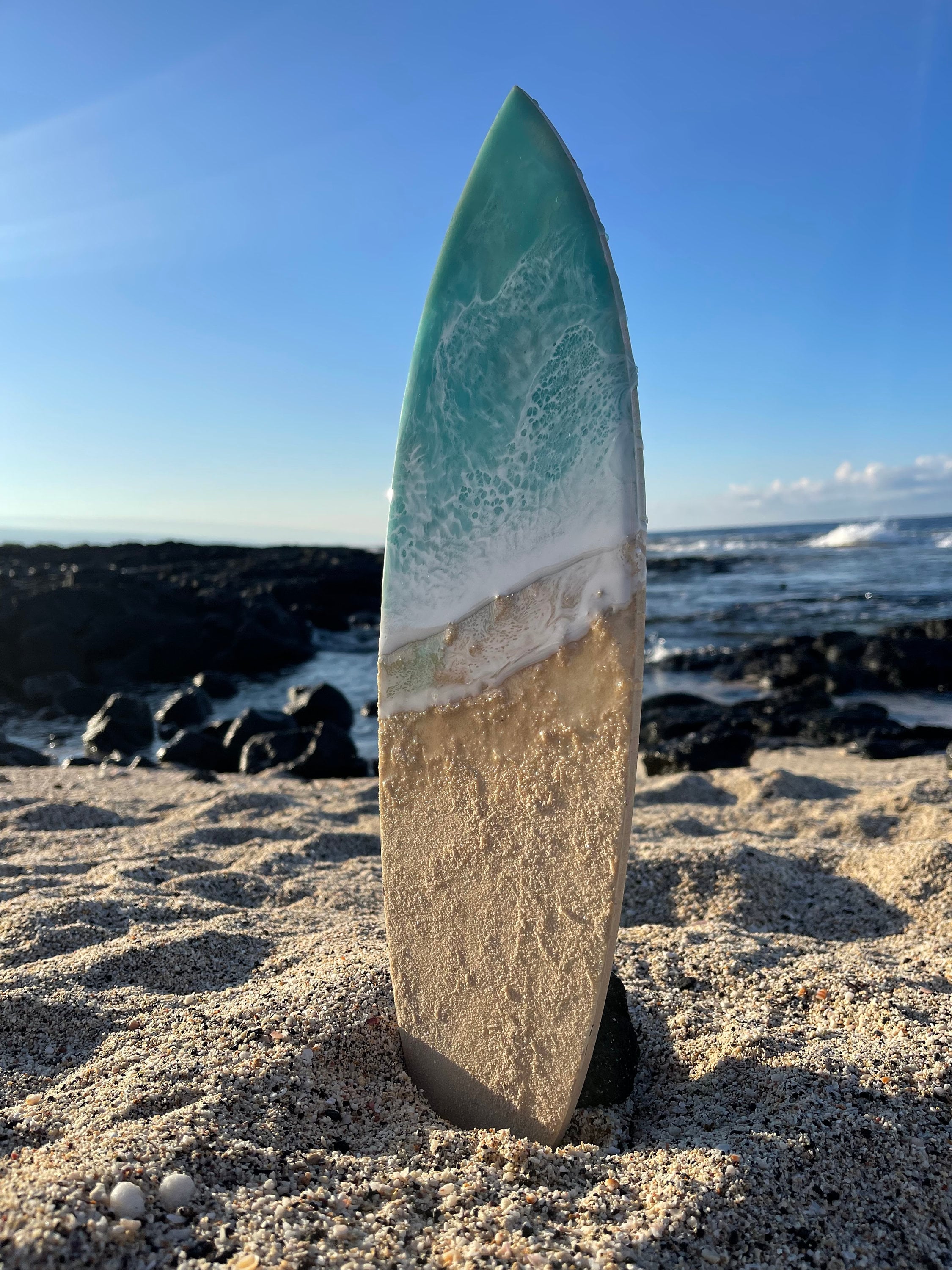 Ocean Resin Surfboard, Resin Wall Art Surfboard, Resin Surfboard, Ocean ...
