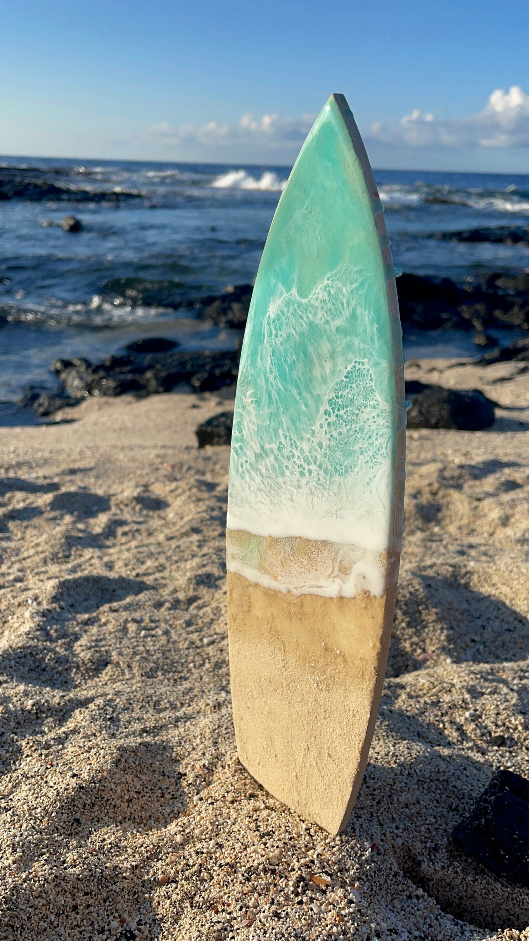 Ocean Resin Surfboard, Resin Wall Art Surfboard, Resin Surfboard, Ocean ...