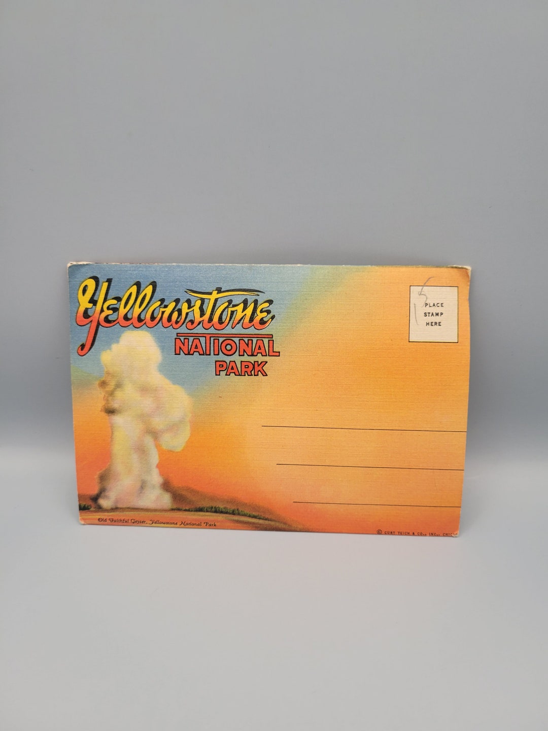 Yellowstone National Park 1947 Album of Views Postcard Multiple Photos ...