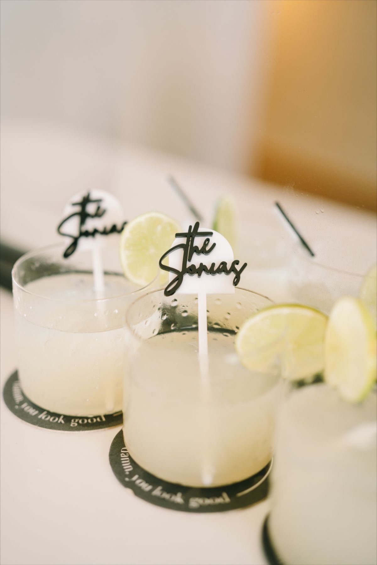 Custom Acrylic Wedding Drink Stirrers - Personalized Cocktail Swizzle ...
