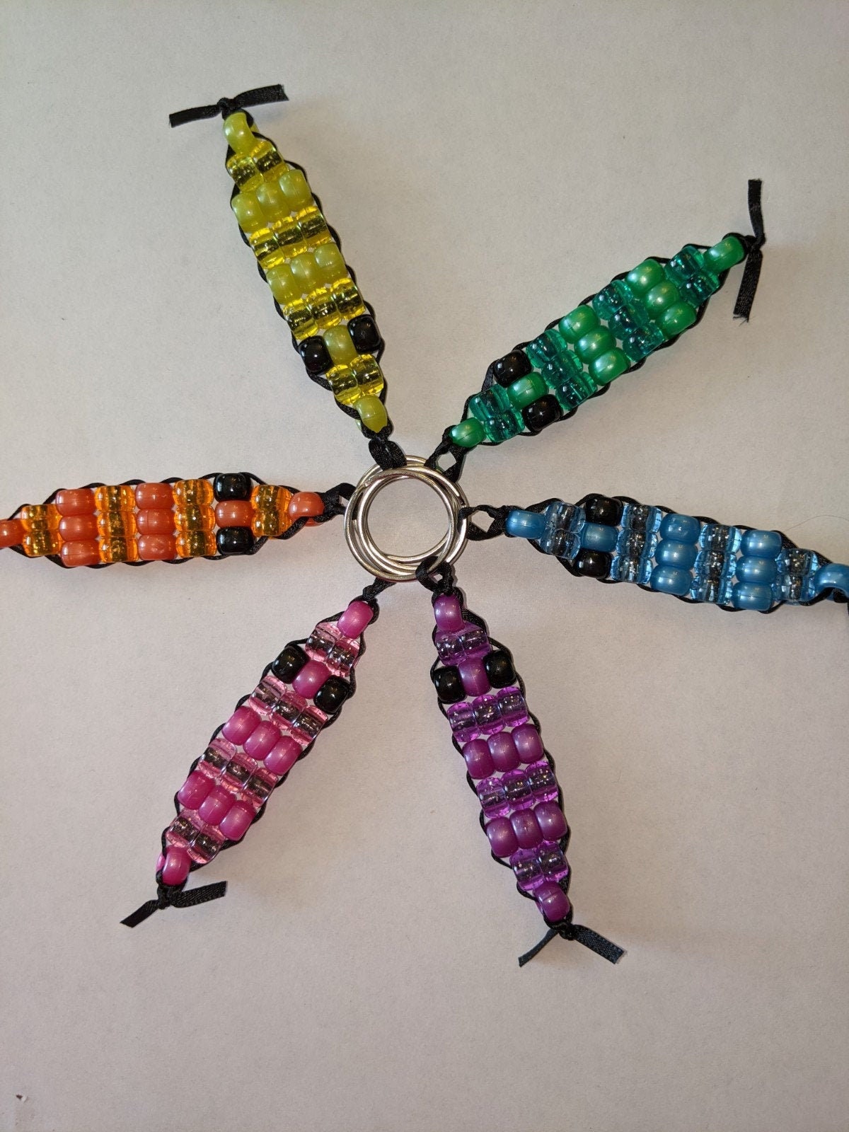 Rainbow Pearl/glitter Beaded Snake - Etsy
