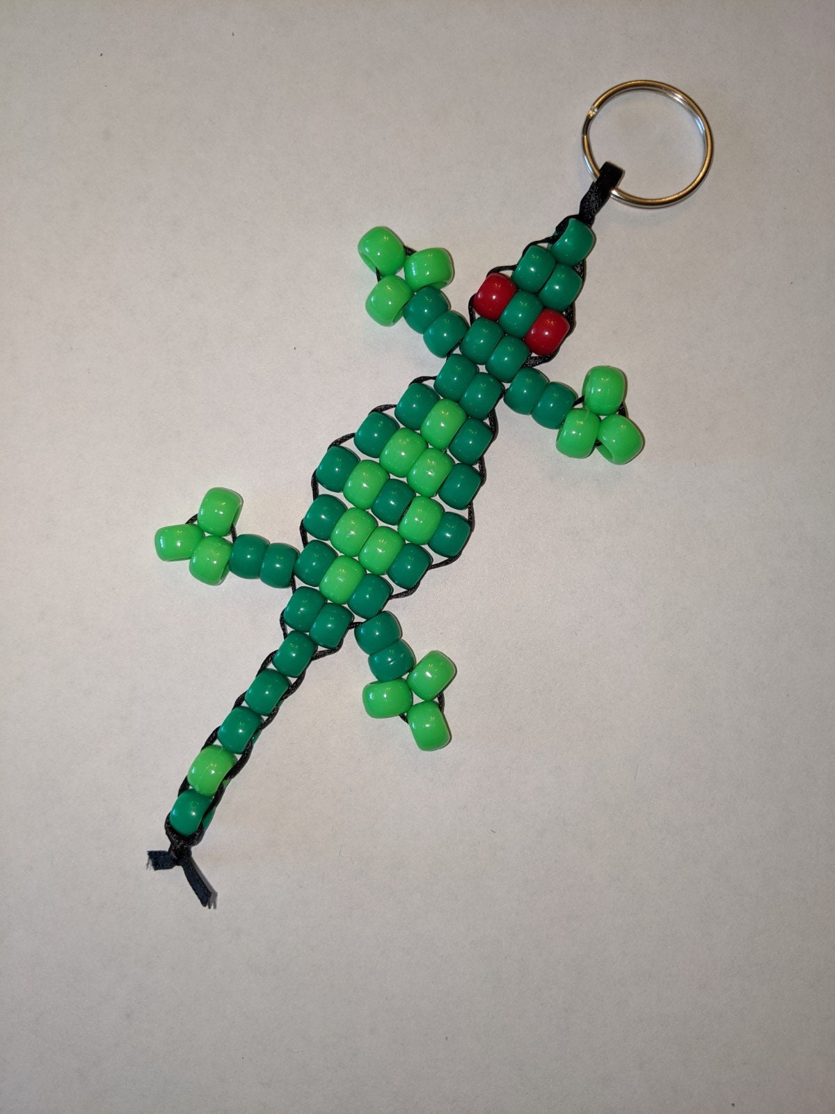 Beaded Lizard Keychain
