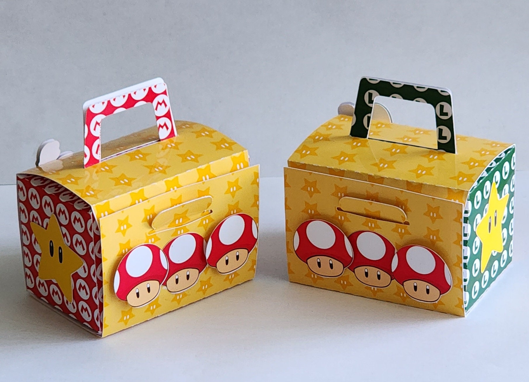 Cajas De Regalos. Mario Bros Y Luigi Favorecen Cumpleaños, Party Candy ...