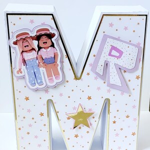 ROBLOX 3D Letters ROBLOX Birthday Personalized Letters - Etsy