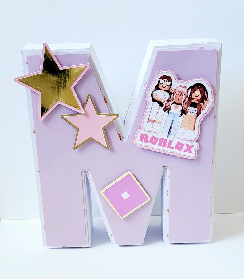 ROBLOX 3D Letters ROBLOX Birthday Personalized Letters - Etsy