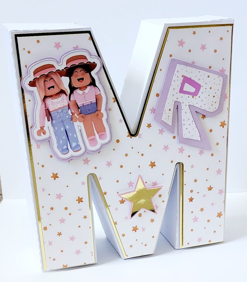 ROBLOX 3D Letters ROBLOX Birthday Personalized Letters - Etsy