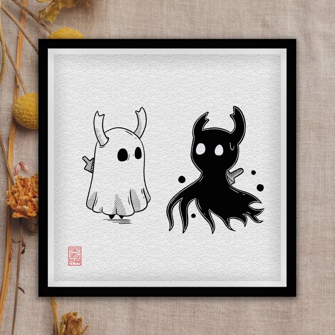 Hollow Knight Halloween Art Print - Etsy