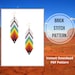 Brick Stitch Feather Earring Pattern Native Style Seed Bead Earring ...
