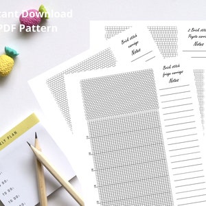 Bead Template Graph Paper Brick Stitch Earrings With Fringe Pattern ...