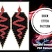 Snake Beaded Earrings Pattern Brick Stitch Fringe Earring Seed Bead ...