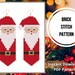 Seed Bead Santa Earrings Pattern Christmas Brick Stitch Fringe - Etsy