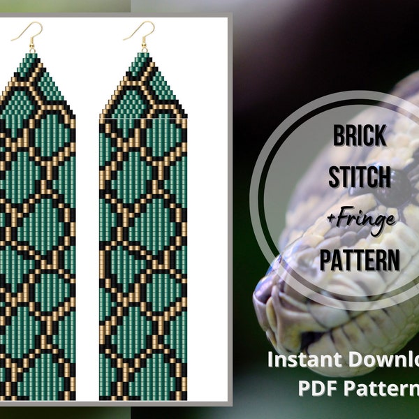 Snake Skin Earrings - Etsy